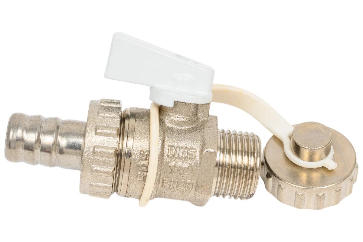 TEBO Шаровой дренажный кран с латунным штуцером НАР 1/2' T-КШ. Д.505.12. БР. CN