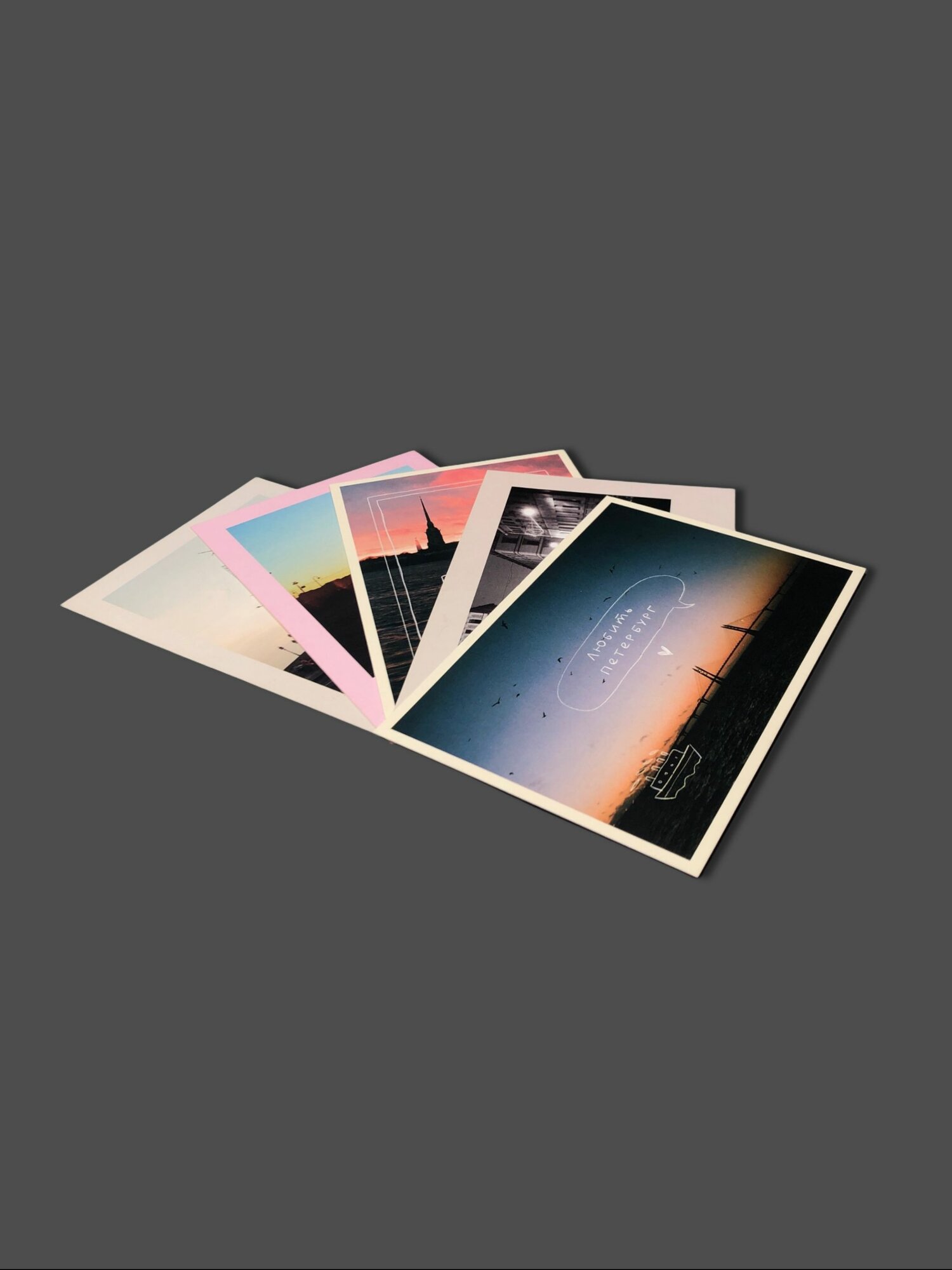 Открытки Санкт-Петербург, Фото, набор 5 шт, mix 3