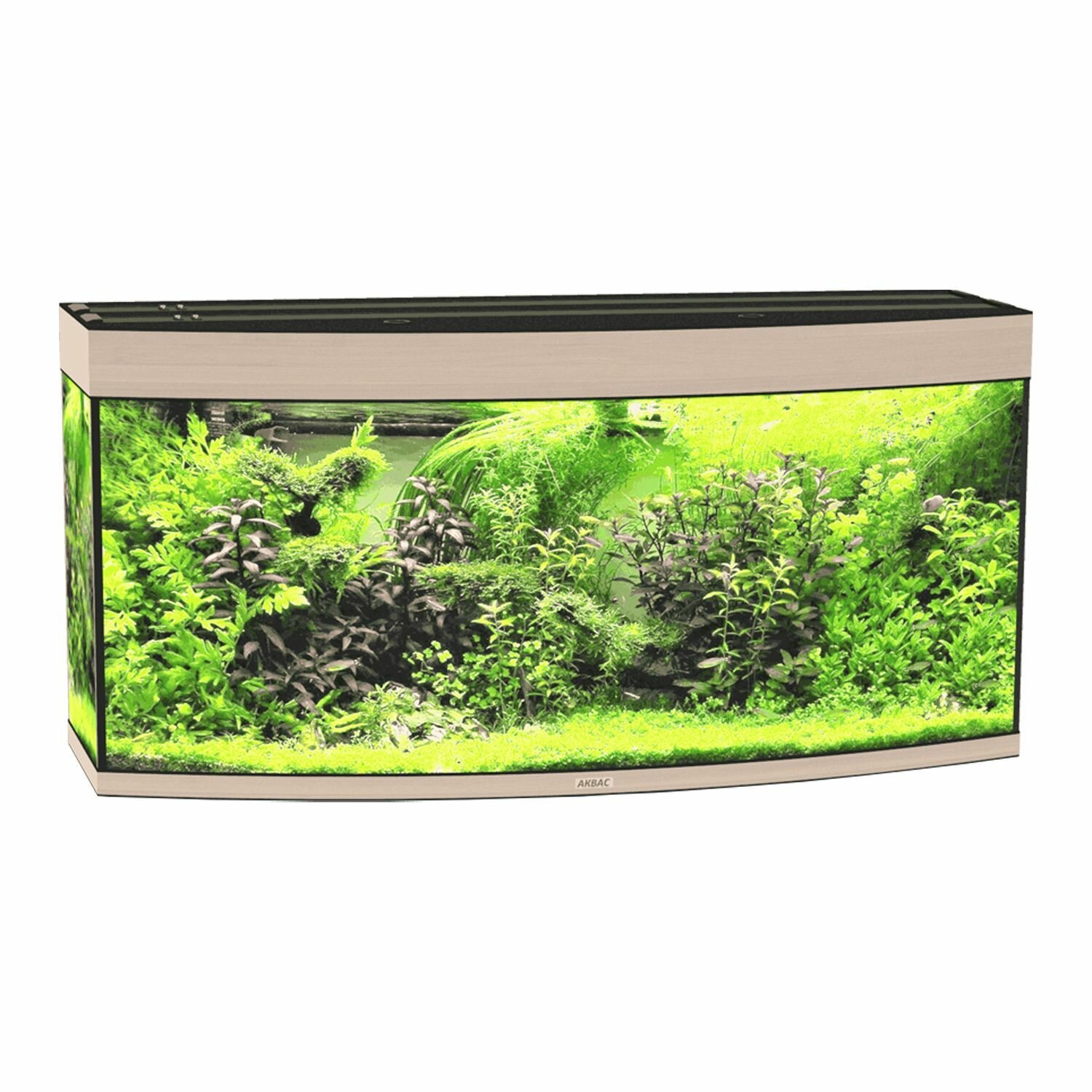 Аквариум панорамный 500 литров с крышкой и освещением (151*56*73 см) Аквас