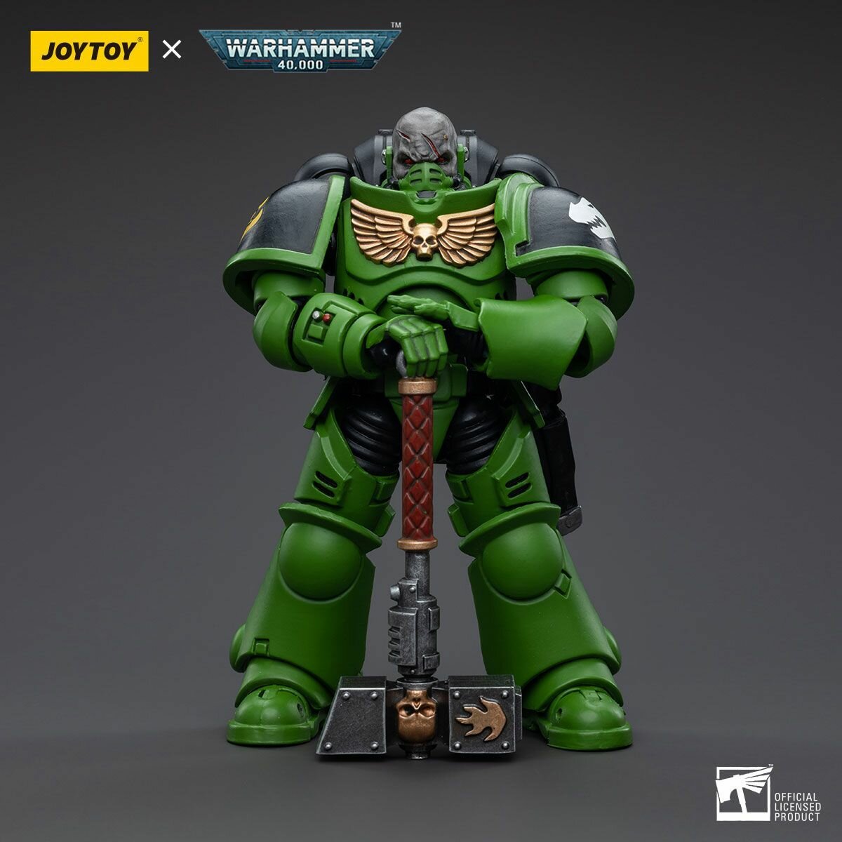 Подвижная фигурка JOYTOY Warhammer 40K Salamanders Assault Intercessors Sergeant Krajax