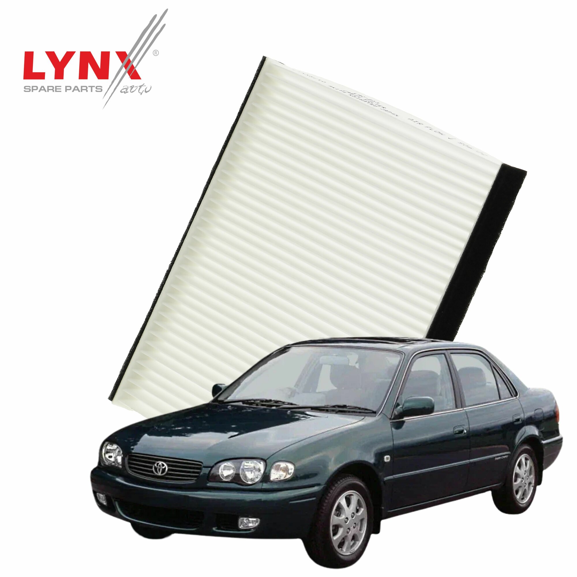 Фильтр салонный Toyota Corolla (9) E120 / Тойота Королла 2000 2001 2002 2003 2004 2005 2006 2007 2008 / 1шт LYNXauto