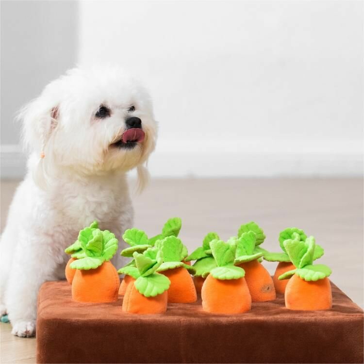 Нюхательный поисковой коврик, развивающая игрушка для собак, 12 лунок для корма