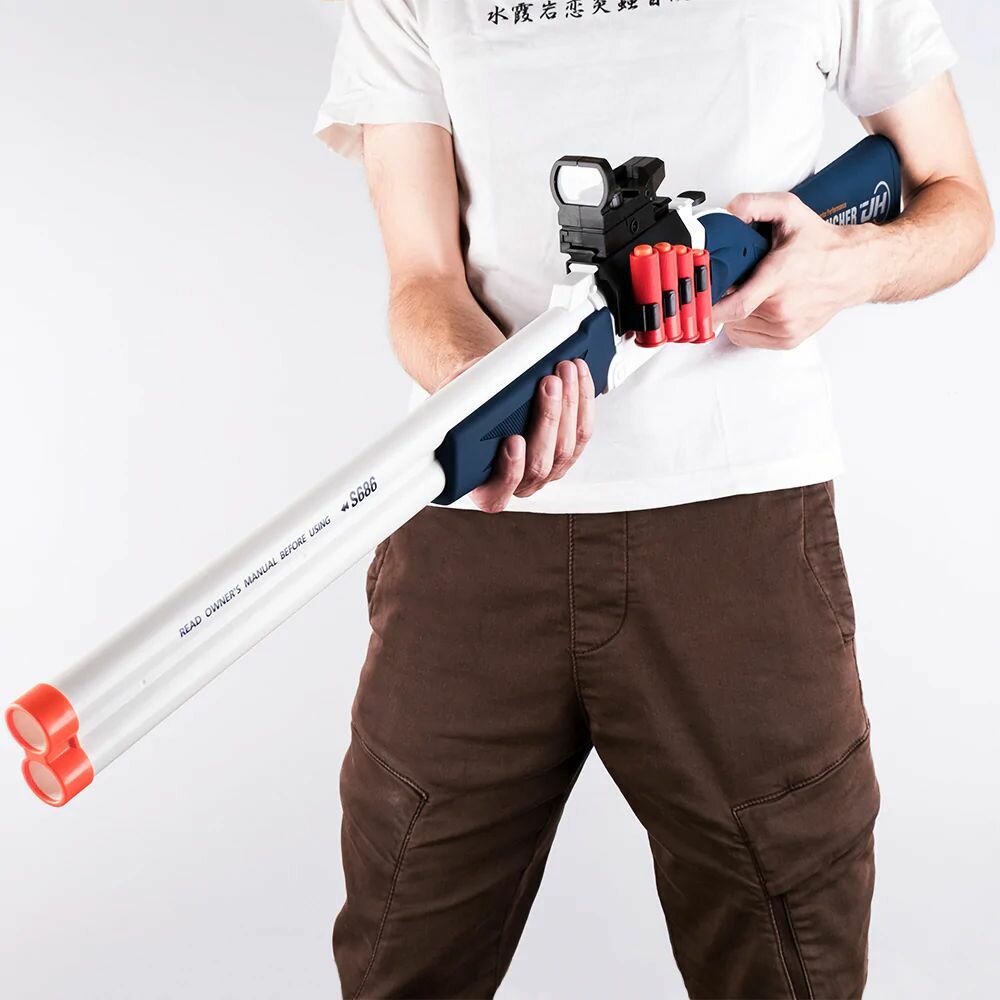 Игрушечное оружие ружье 97 см / мягкие пули Белый