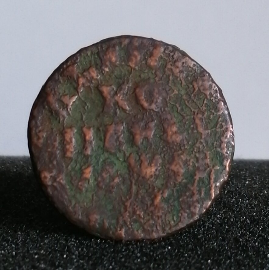 Копейка 1710 г. Петр 1, буквенное обозначение года, Российская Империя, подлинная царская монета, медь, нумизматика.