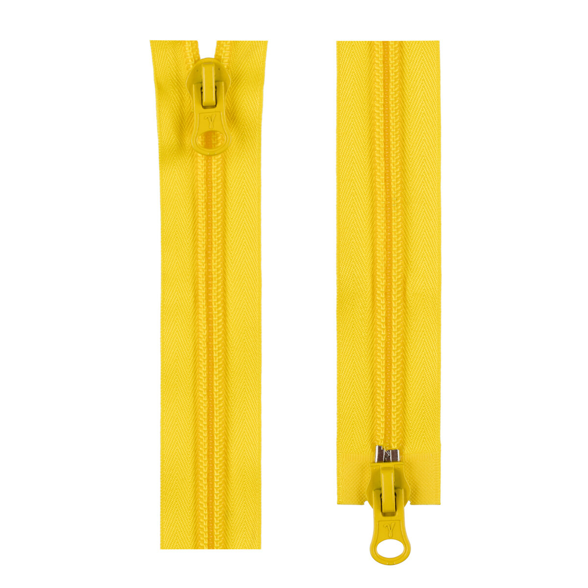 Молния спираль 90 см тип 10 разъёмная двухзамковая №109 ярко-желтый