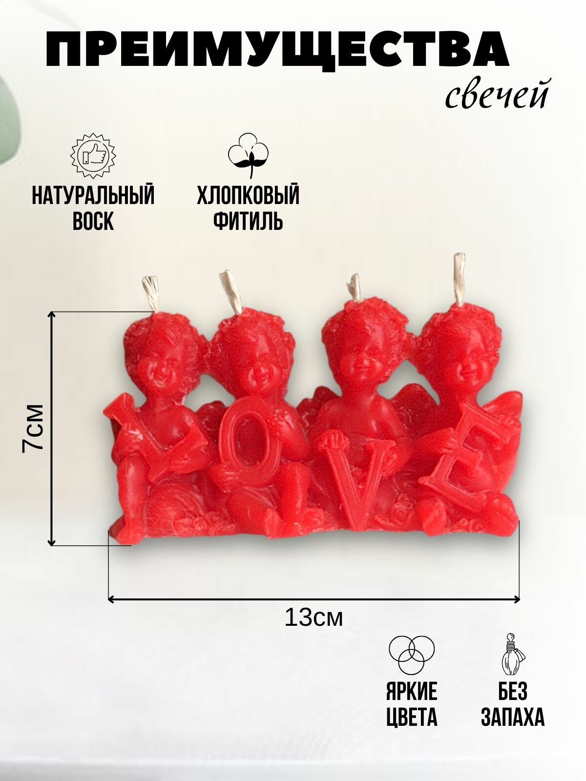 Свеча Ангелочки — фото 1
