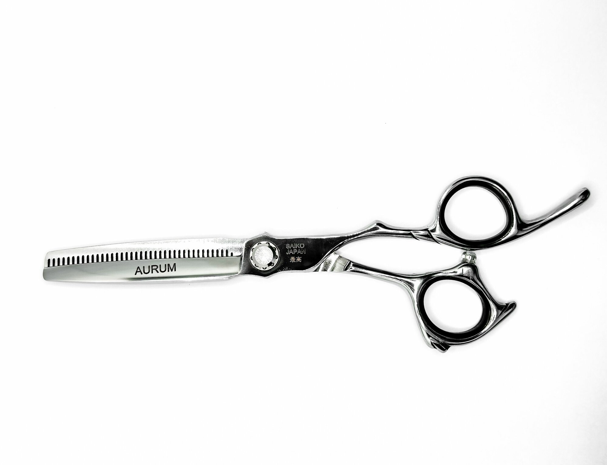 Филировочные ножницы SAIKO AURUM P613-6040, серебристые, эргономичный дизайн