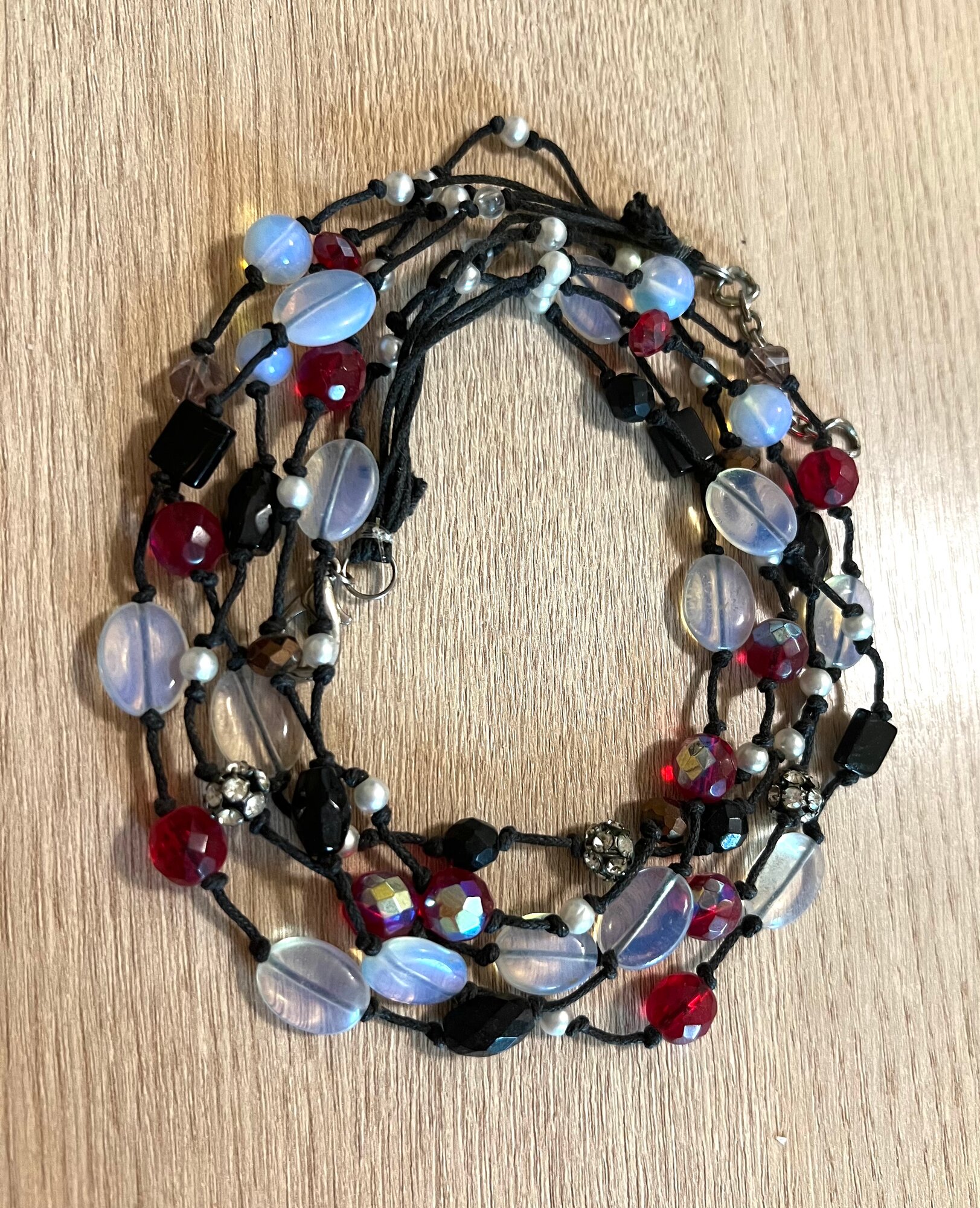 Колье, кристаллы Preciosa