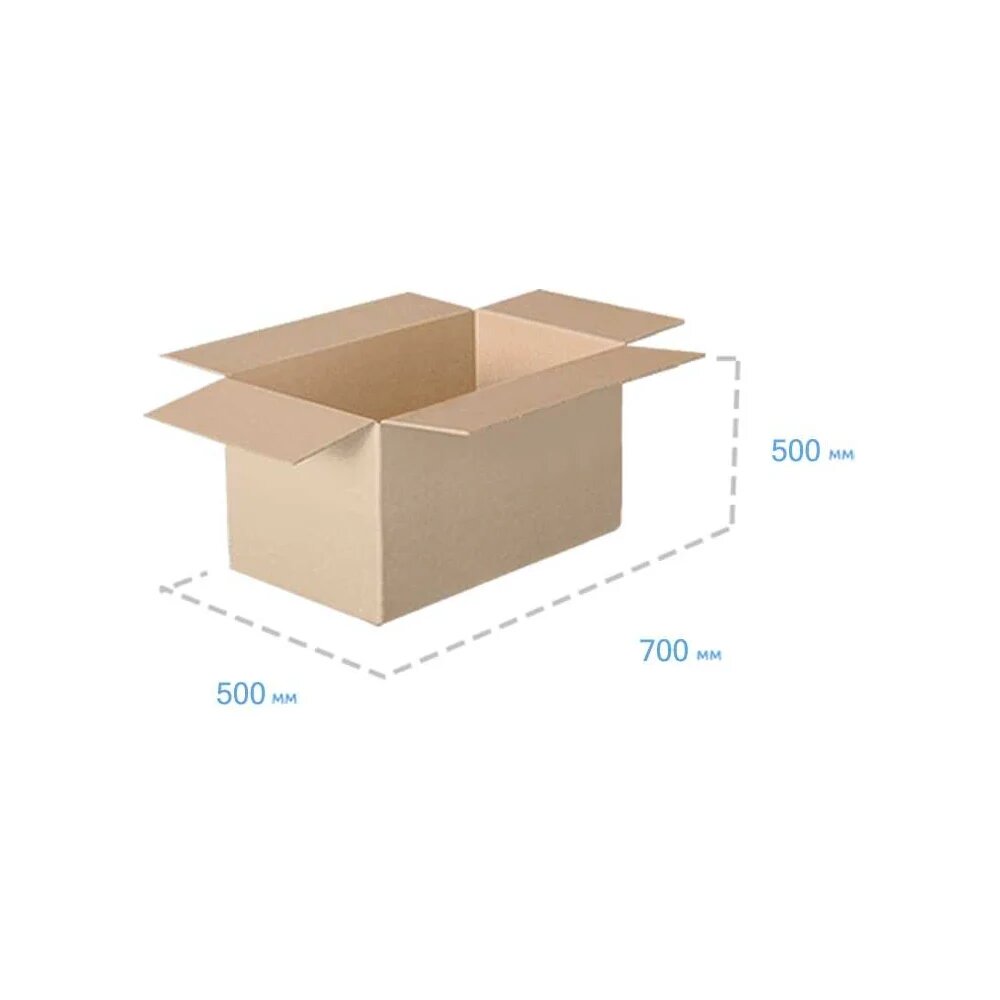 Картонная коробка ООО Павлово-Посадский Гофрокомбинат 700х500х500 мм Т-24 С, Коробки поставляются в разобранном виде