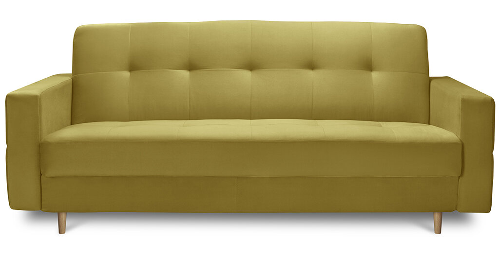 Диван-кровать Любава, 221х95х100 см, механизм Книжка, диван раскладной, с ящиком для белья. Гарантия 18 месяцев