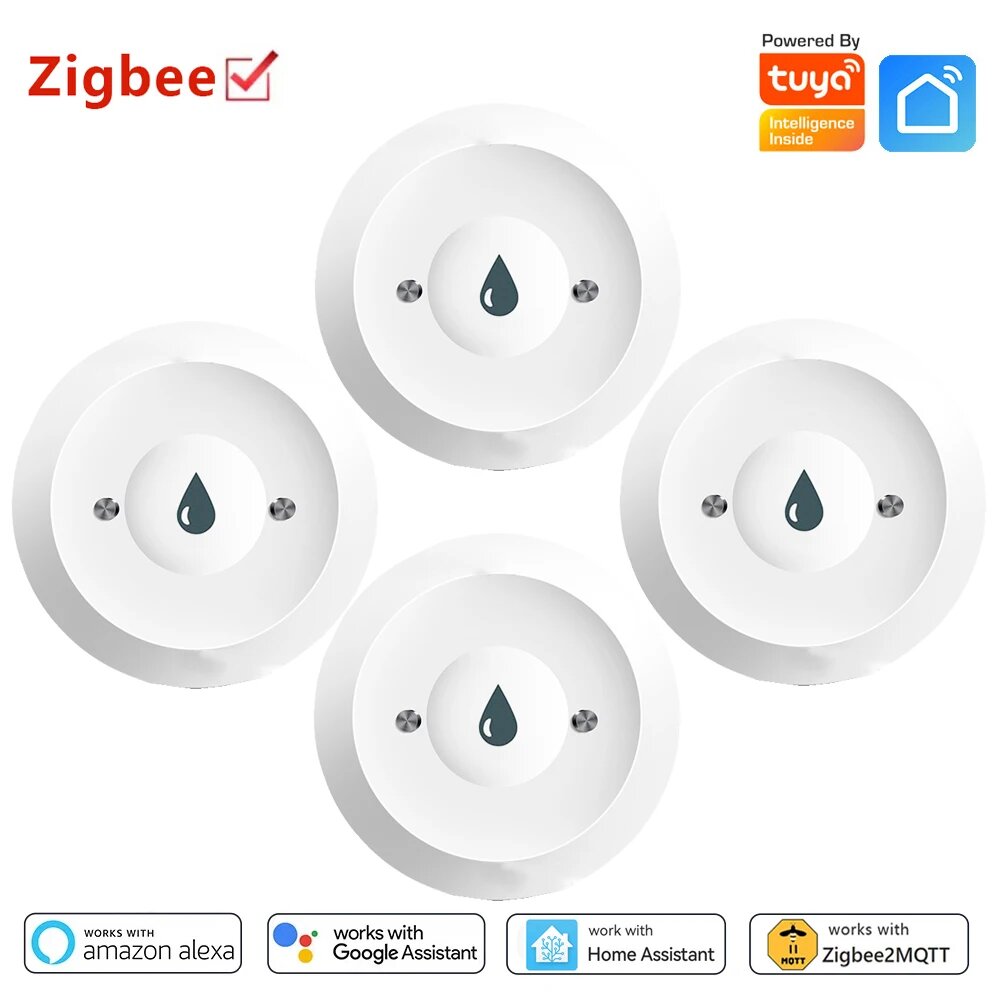 RYRA Датчик воды Zigbee 3.0 4PCS