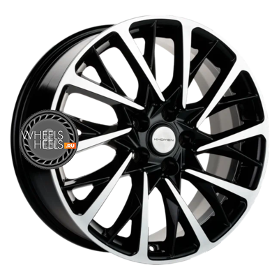 Диск автомобильный литой Khomen Wheels KHW1804 (Jac/Москвич 3) 18x7.5 5x108 et40 dia54.1 Black-FP