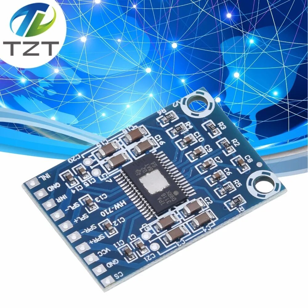 Цифровой усилитель TZT TPA3116D2 50 Вт + 50 Вт
