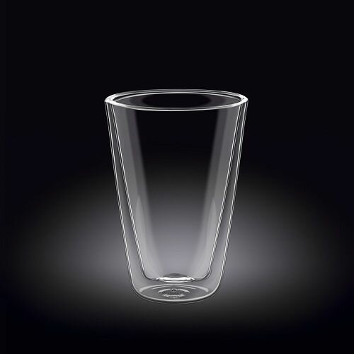 Набор стаканов 300 мл с двойными стенками Термостекло Wilmax