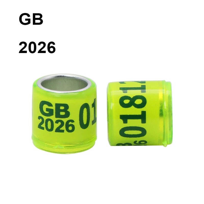 Кольца для ног голубей 50 шт. Зеленый, GB