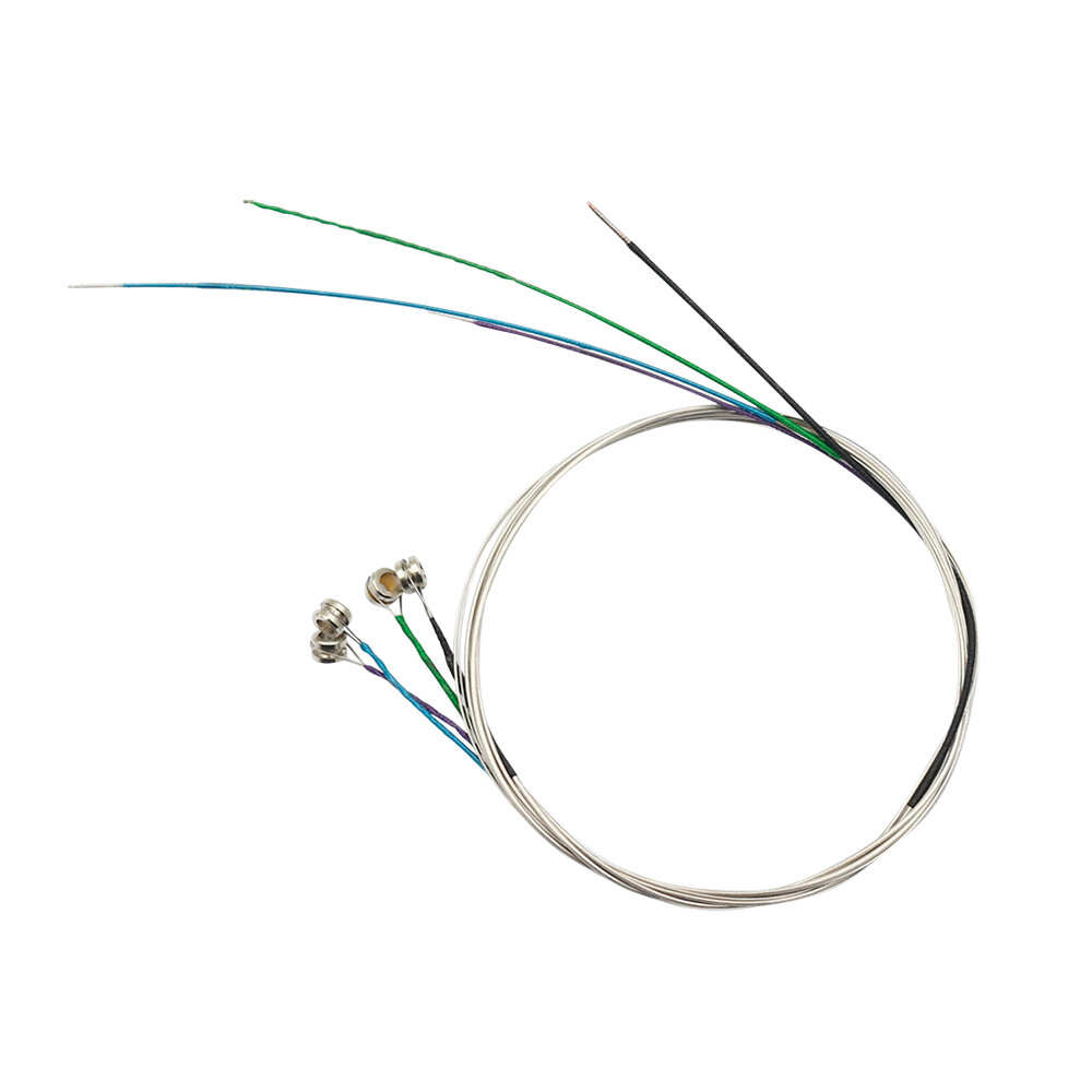 Универсальный полный комплект (EADG) струн для скрипки. Стальной сердечник, нейзильберная обмотка, никелированный шарик на конце. Для скрипок 4/4, 3/4, 1/2, 1/4.