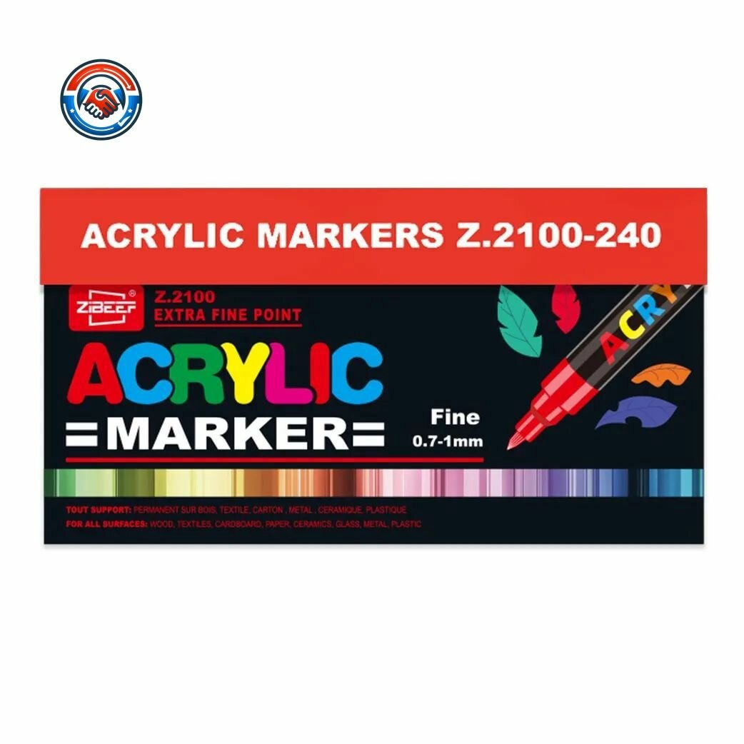 Акриловые маркеры для рисования с тонким наконечником, набор ярких водостойких маркеров по дереву, стеклу, керамике, бумаге и ткани, универсальные художественные маркеры 2025
