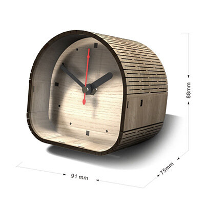 Настольные часы "Хлебные часы", 3D, деревянные, ручная работа