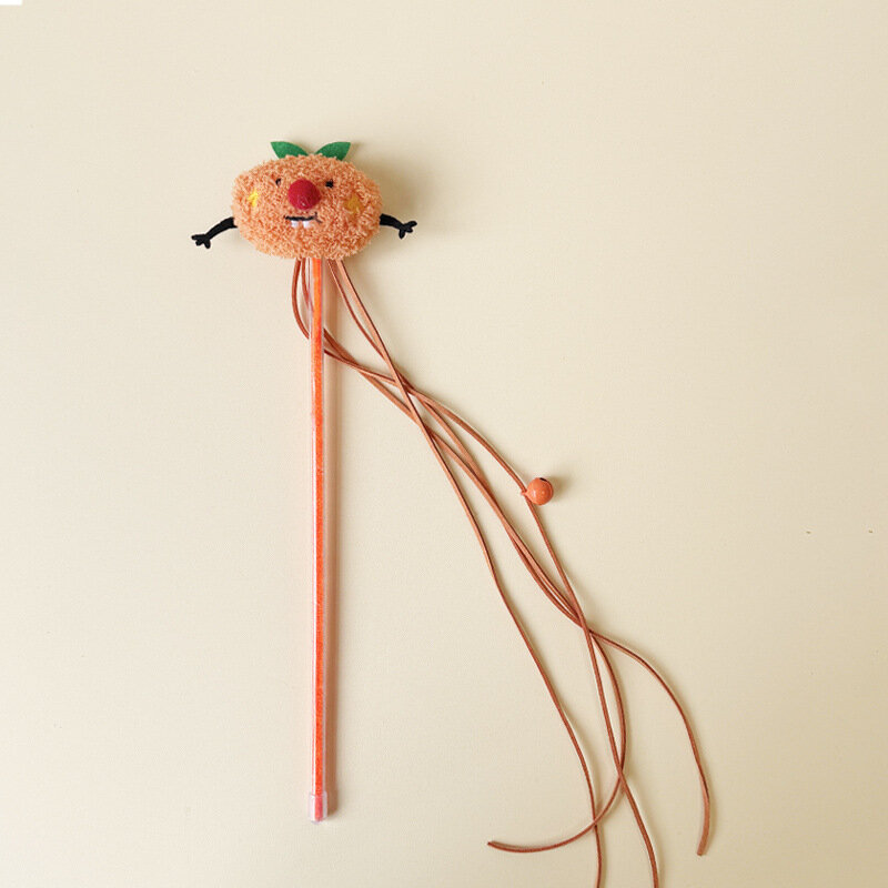 Трансграничная забавная кошачья палочка плюшевые колокольчики с бахромой мяч озвучивает мультяшный злодей интерактивная