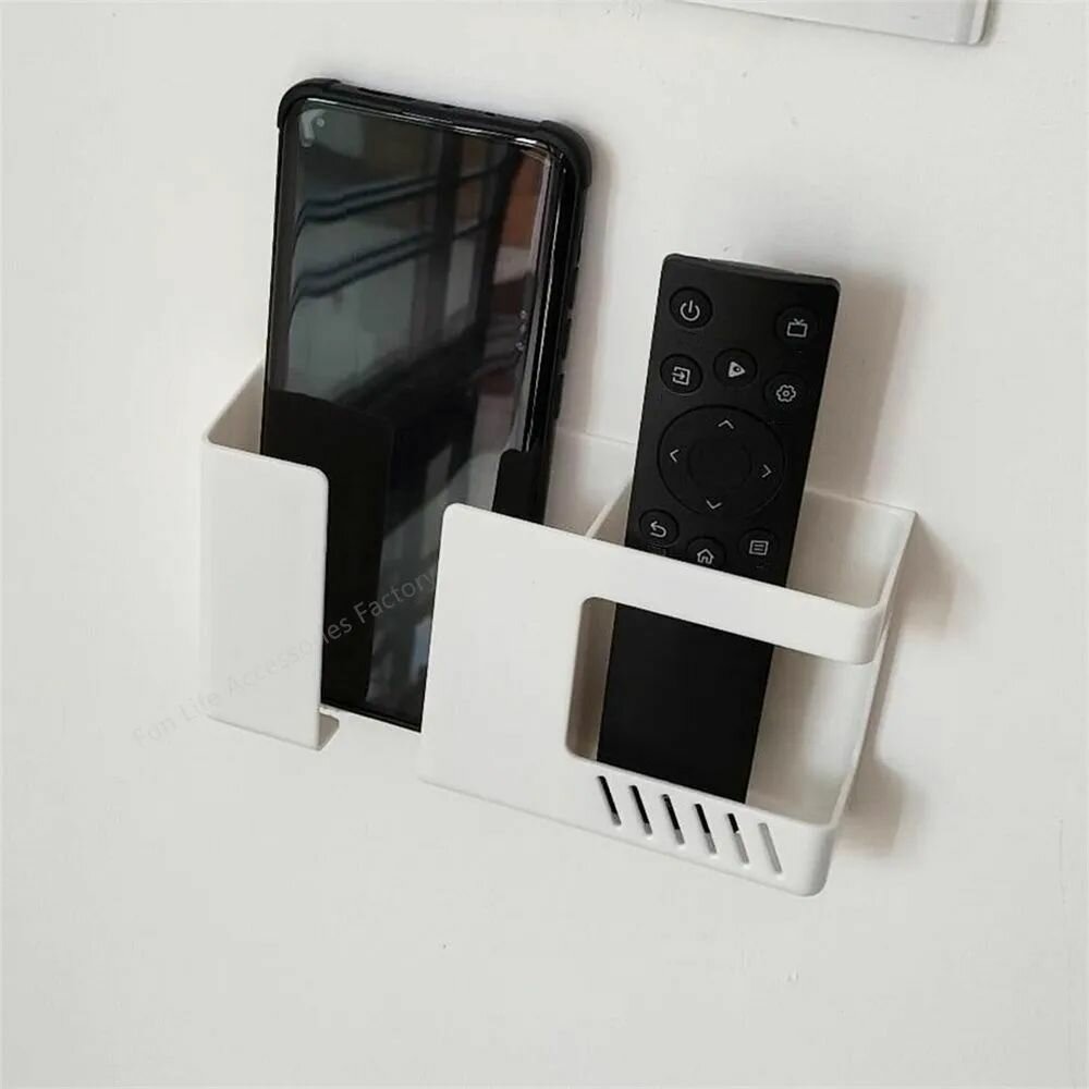 Настенный монтаж, Держатель для зарядки мобильного телефона, Кронштейн-подставка для пульта дистанционного управления, Многофункциональный ящик для хранения