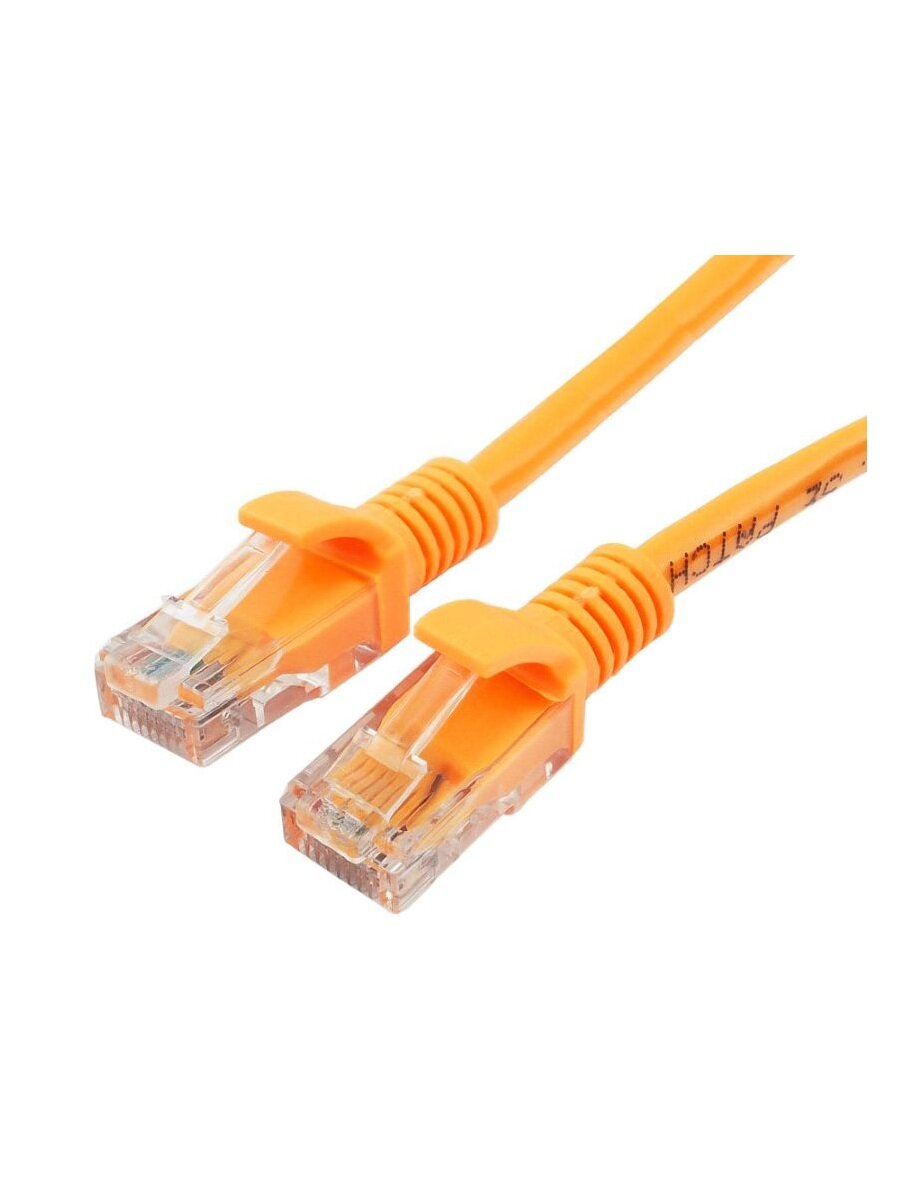 Кабель патч-корд UTP 5e кат. 0,5м. Cablexpert PP12-0.5M/O оранжевый