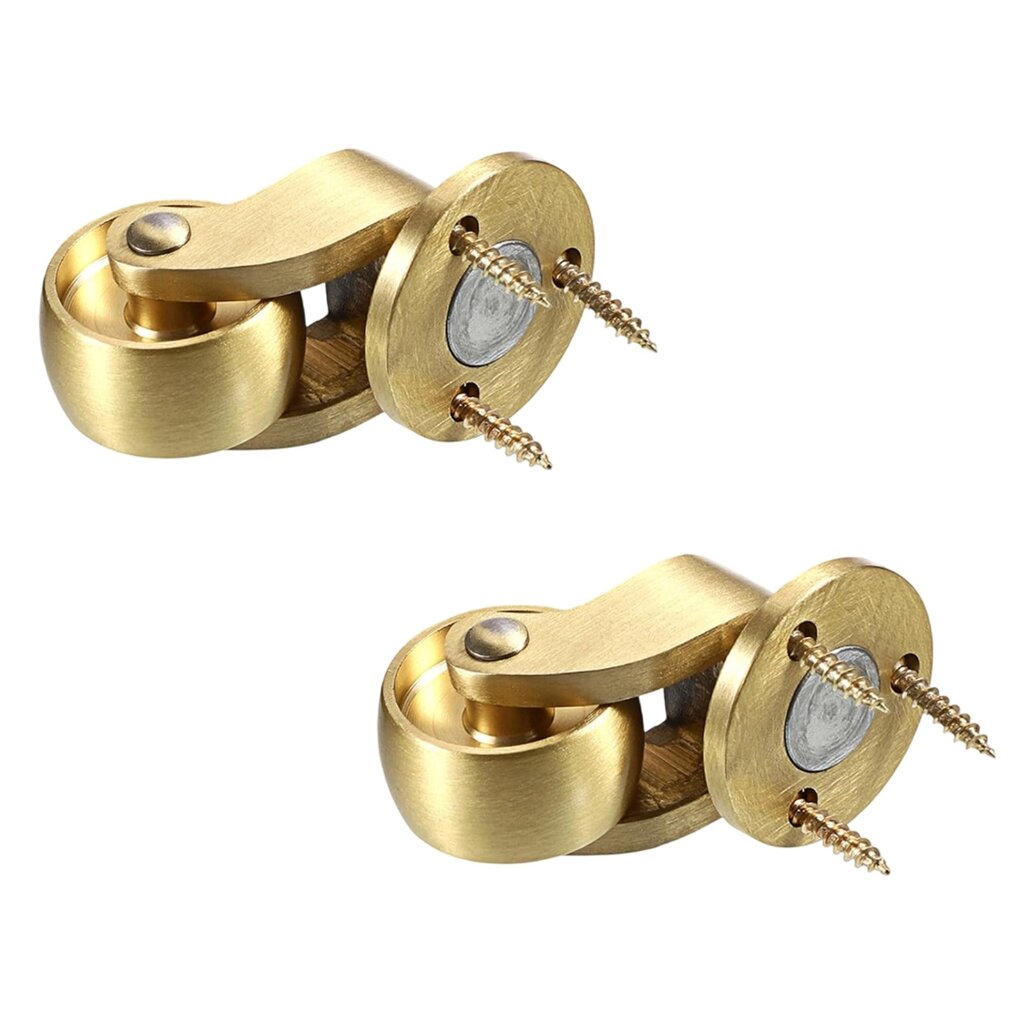 Массивные Латунные Поворотные ролики с Бесшумным Вращением Мебельного колеса Тяжелого Типа для Стульев Столов и шкафов