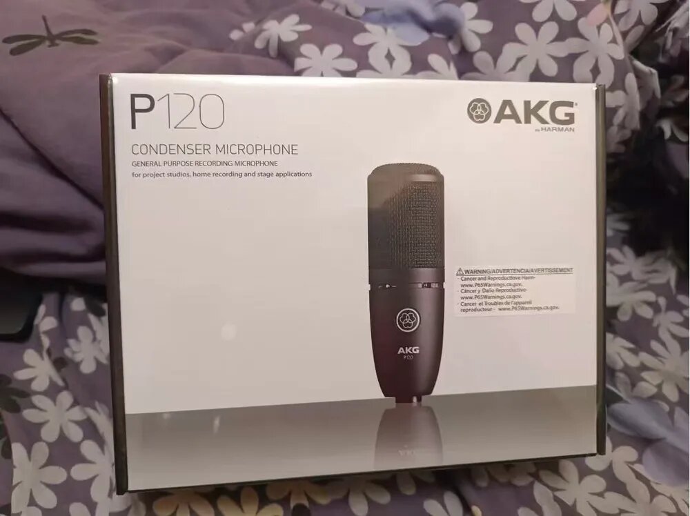 Микрофон AKG P120 студийный, серый, для записи вокала и инструментов, конденсаторный — фото 1