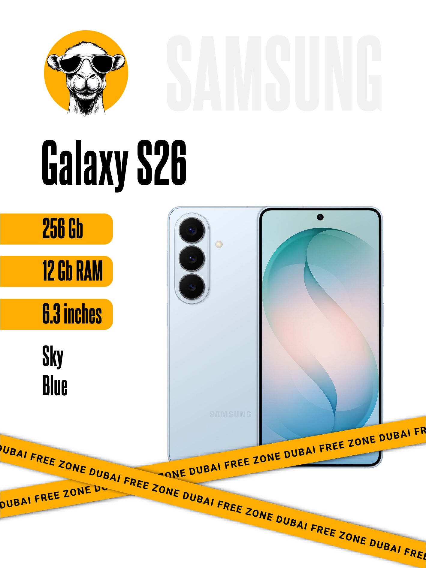 Смартфон Samsung Galaxy S26 12/256Gb Sky Blue