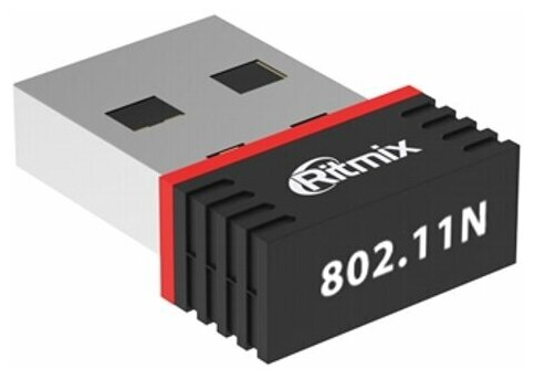 USB WiFi адаптер Ritmix RWA-120 2.4ГГц, IEEE802.11b/g/n, скорость до 150Мбит/с. Чипсет RealTek RTL8188