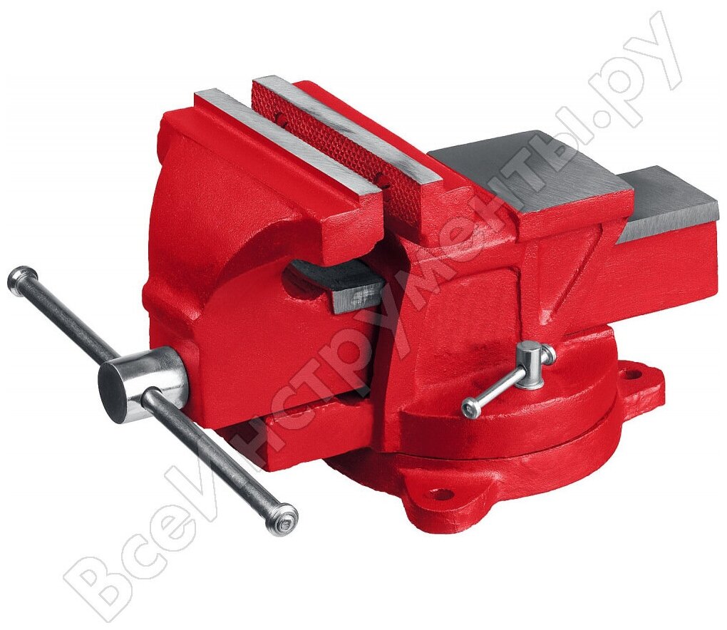 Слесарные тиски MIRAX 150 мм 32471-15, с поворотным механизмом