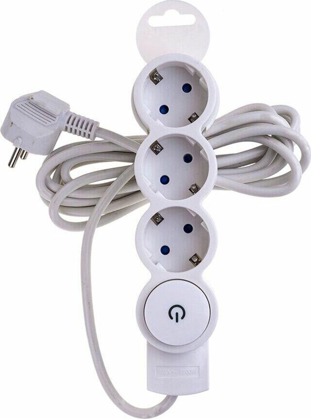 Удлинитель с Duwi заземлением 32008 3 гн. х 3,0 м