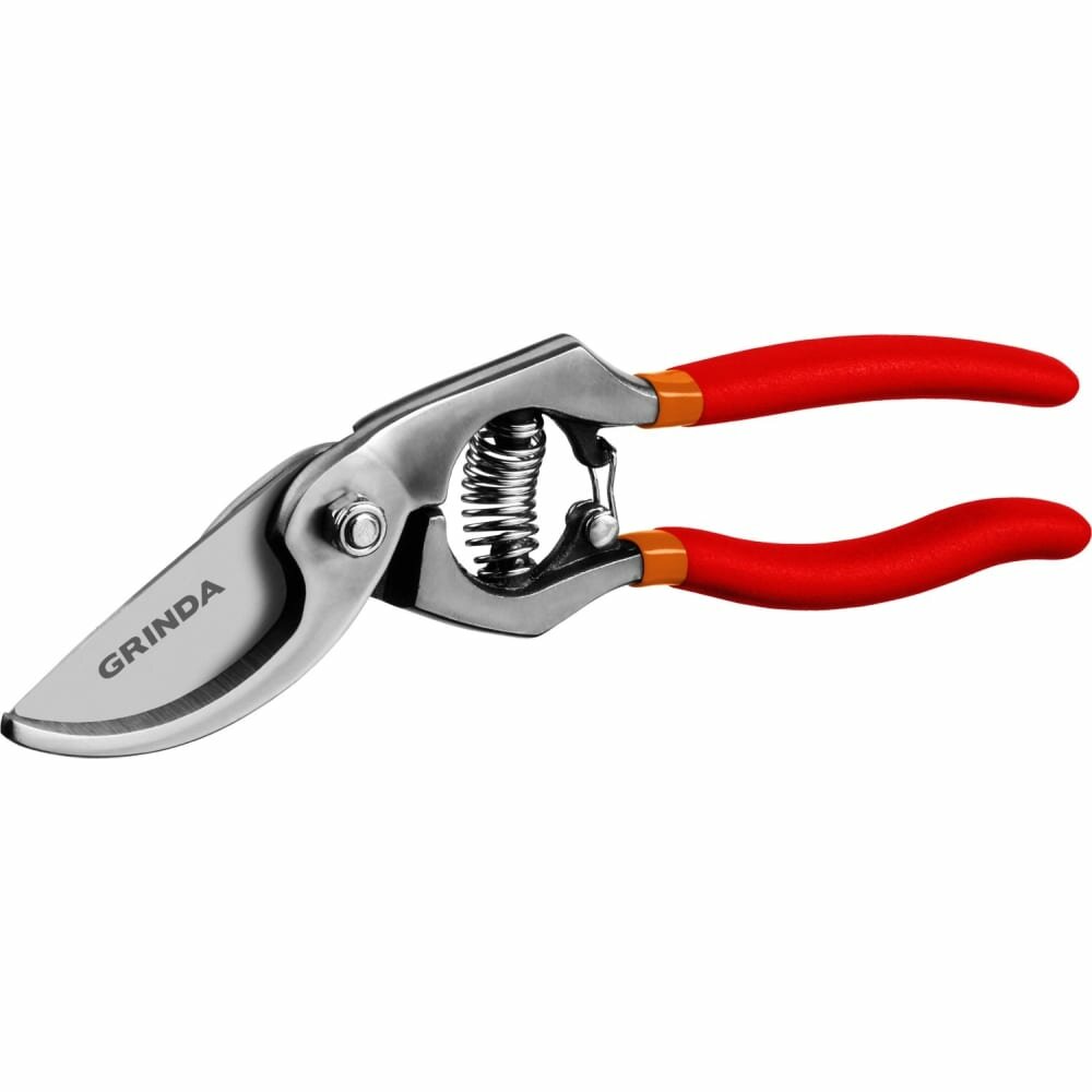 Плоскостной секатор Grinda 423107, обрезки тонких веток, руке