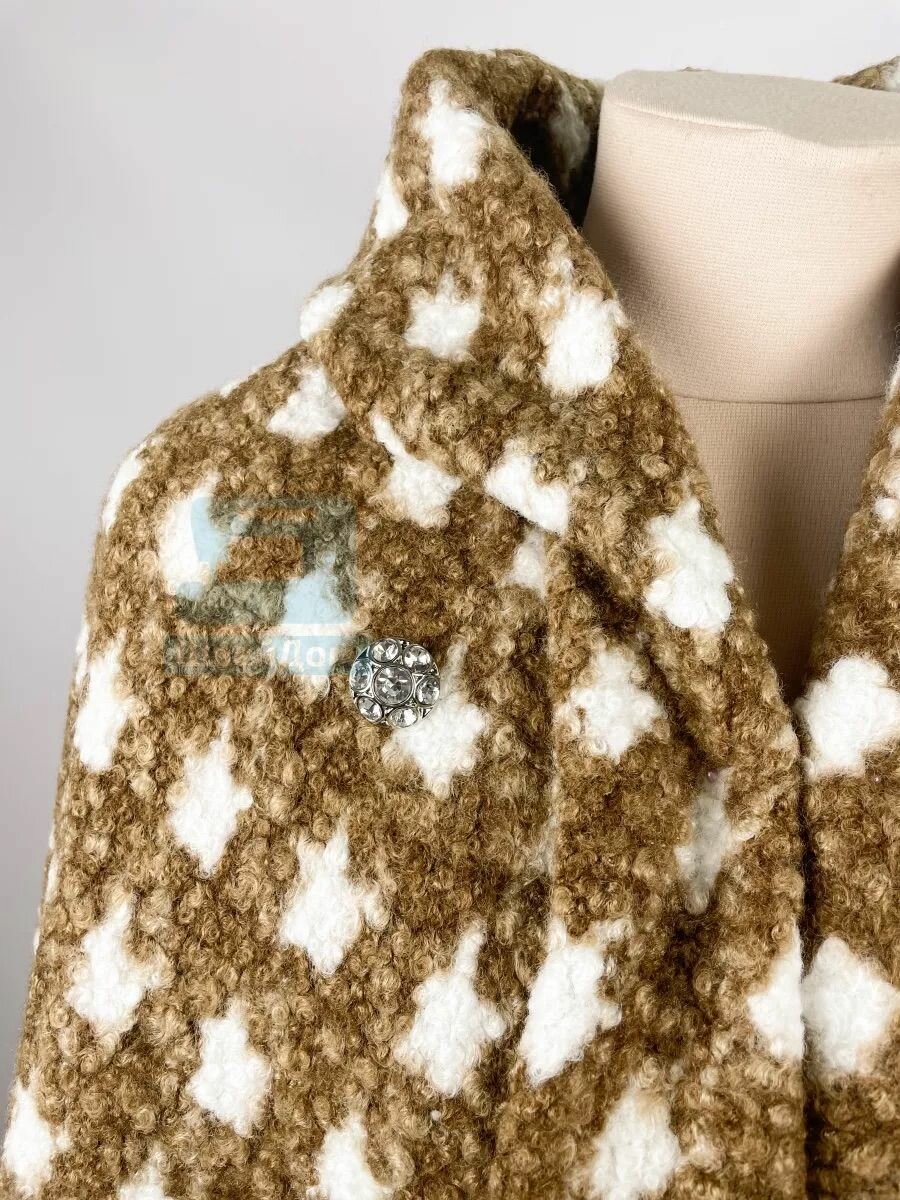 Ткань Букле пальтовое "Отэм", 100% акрил, ширина 150 см