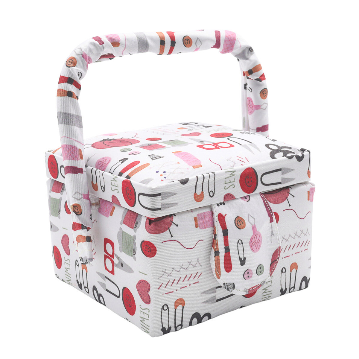 Шкатулка для украшений, рукоделия и шитья 'Катушки и нитки', 12*12*9,5 см, декоративная, Айрис