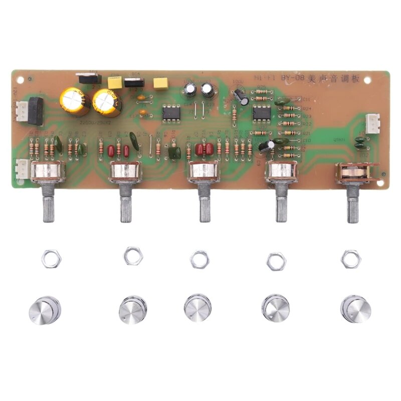 2,0 HIFI AN4558 предусилитель звука, бас, средние частоты, балансировка высоких частот, регулируемый предварительный усилитель звука, готовая плата с управлением тоном