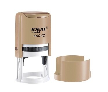 Ideal 46042 автоматическая оснастка для печати диаметр 42 мм (матовая золотая)