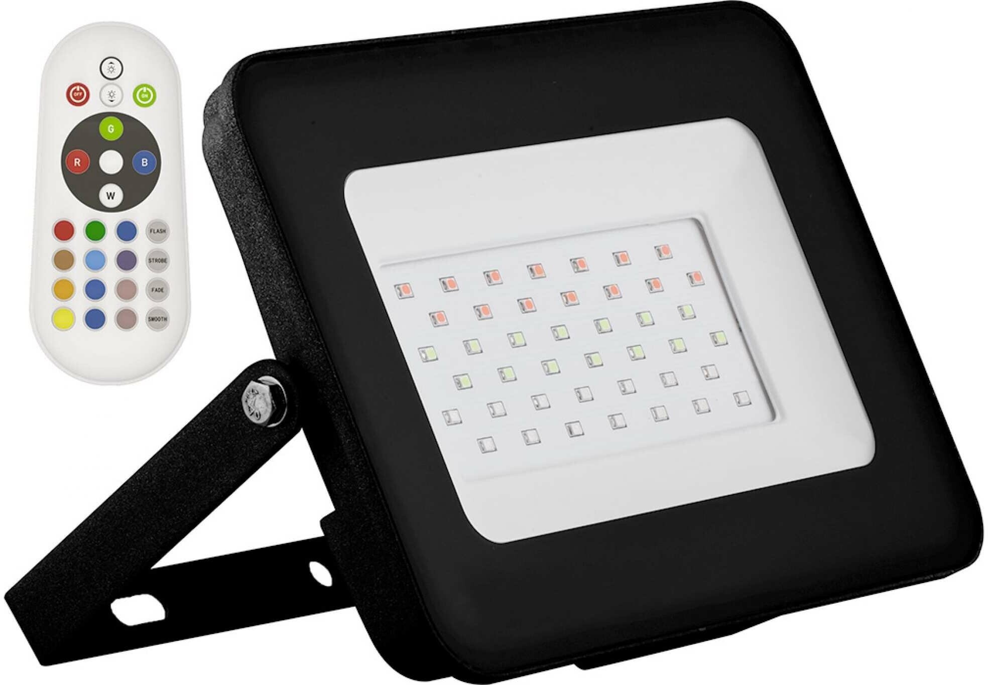 Светодиодный прожектор FERON, 2835 SMD, 50W RGB AC220V50Hz IP65, черный, LL-613 29703