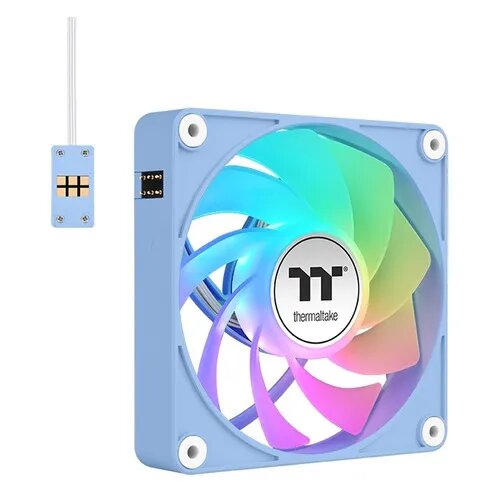Вентилятор Thermaltake CT120 EX Sync Hydrangea ARGB 120х120x25 синий 4-pin (упак:3шт) (CL-F196-PL12