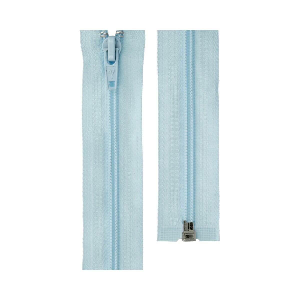 Молния 10 шт. спираль 65 см тип 5 разъёмная однозамковая №177 св. голубой