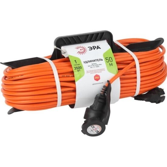 Удлинитель силовой Эра с заземл. IP44 на рамке 1 розетка 50м ПВС 3х1,5, UFx-1e-3x1.5-50m-IP44 (Б0046814)