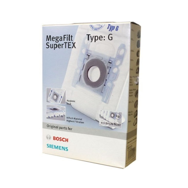 Мешок для сбора пыли (комплект 4 шт + 1 микро фильтр) для пылесоса Bosch, Siemens, Karcher BBZ41FG