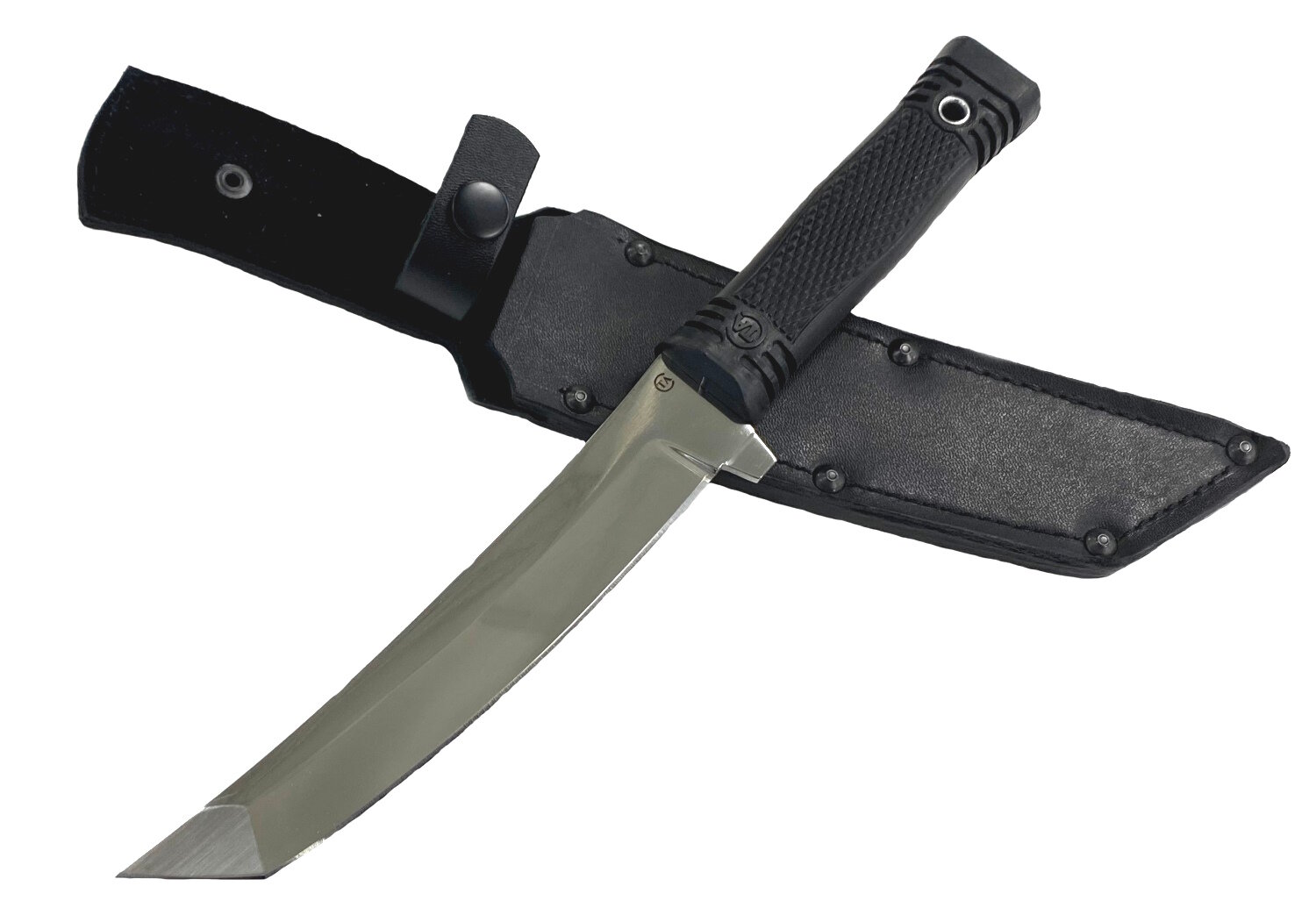 Нож Прапор, цельнометаллический, кованая 95х18, резина