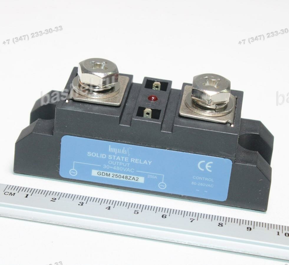 Реле твердотельное GDM25048ZA2, IMPULS, 1ф, 250А, 480V AC, 80-280V AC