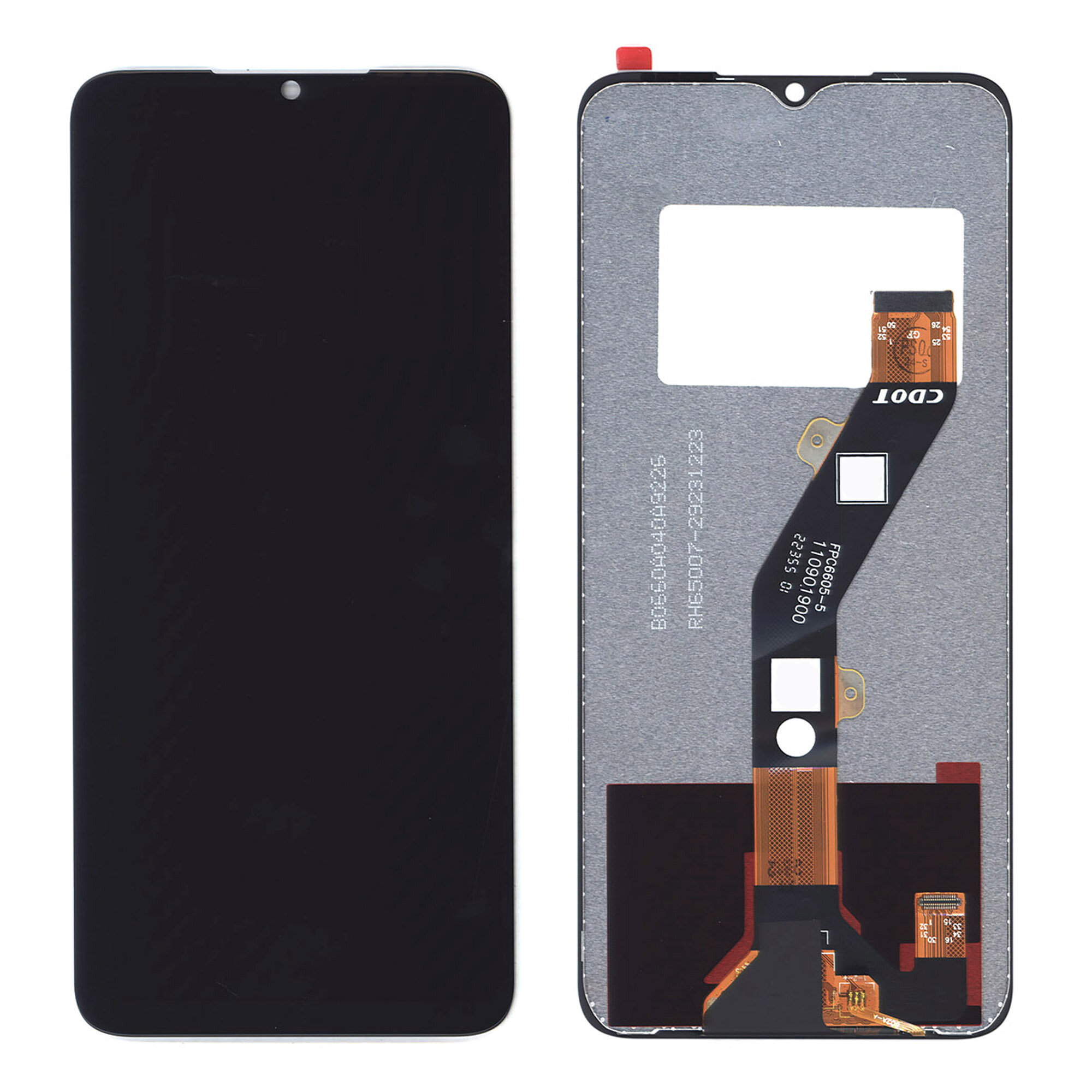Дисплей (экран) в сборе с тачскрином для Tecno Spark Go 2023 (BF7) черный / 720x1612