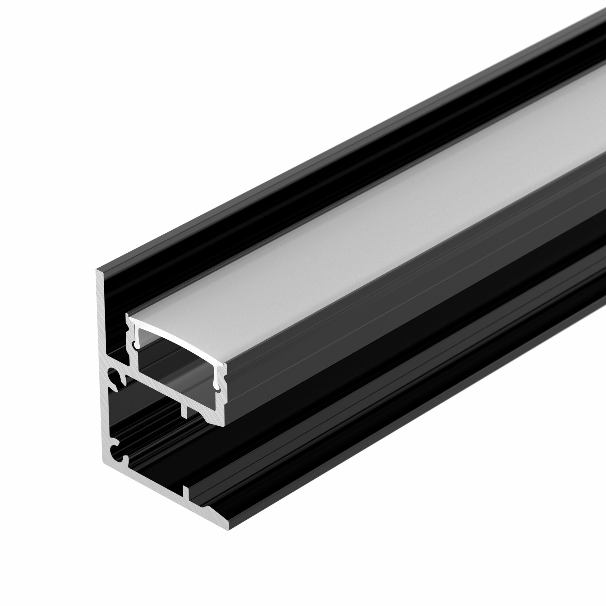 Профиль для светодиодной ленты Arlight Профиль WALL-2228-2000 ANOD BLACK (Arlight, Алюминий), 2м
