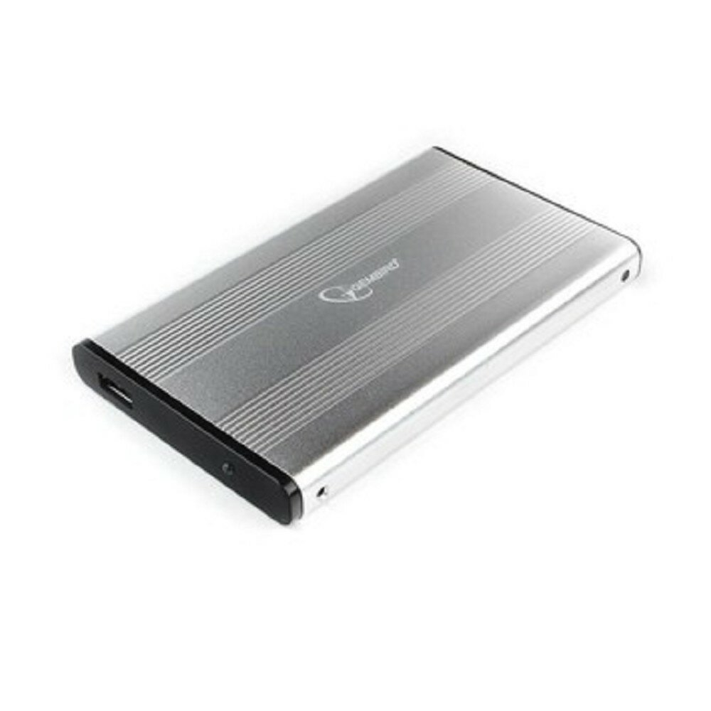 Gembird Контейнер для HDD EE2-U3S-5-S Внешний корпус 2.5" серебро, USB 3.0, SATA, до 2 Тб, металл