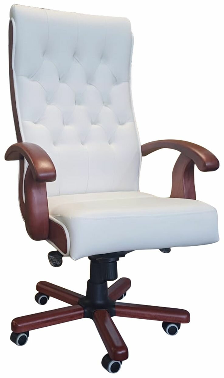 Честер ех натуральная кожа мадрас белая