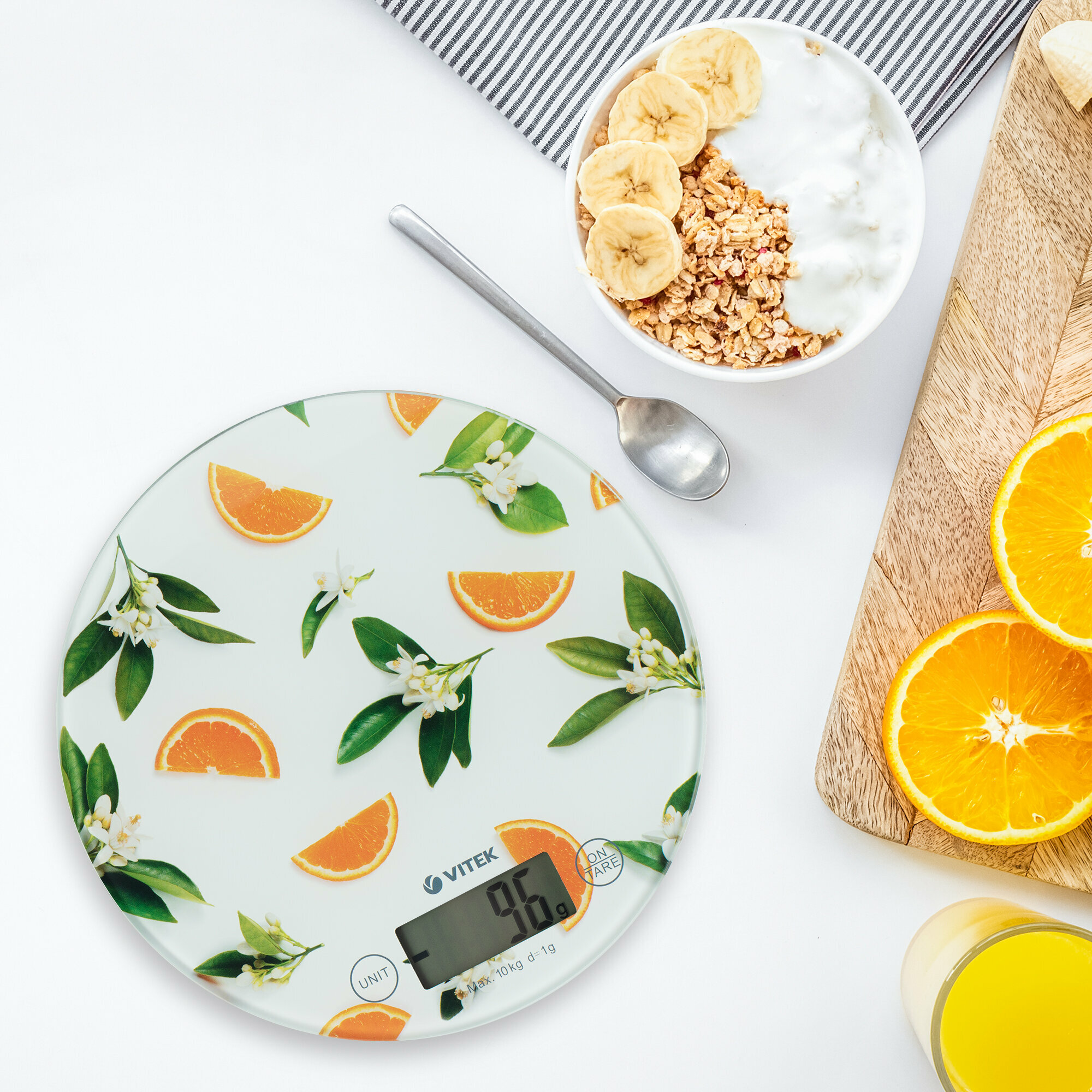 Весы кухонные Vitek Orange VT-2418 рисунок