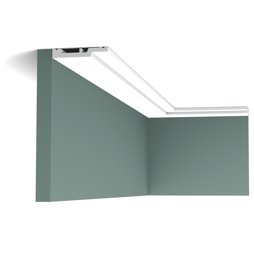 Карниз Гладкий Orac Decor SX187 Д200xШ1.2xВ7.5 см Лепнина из Дюрополимера / Орак Декор.