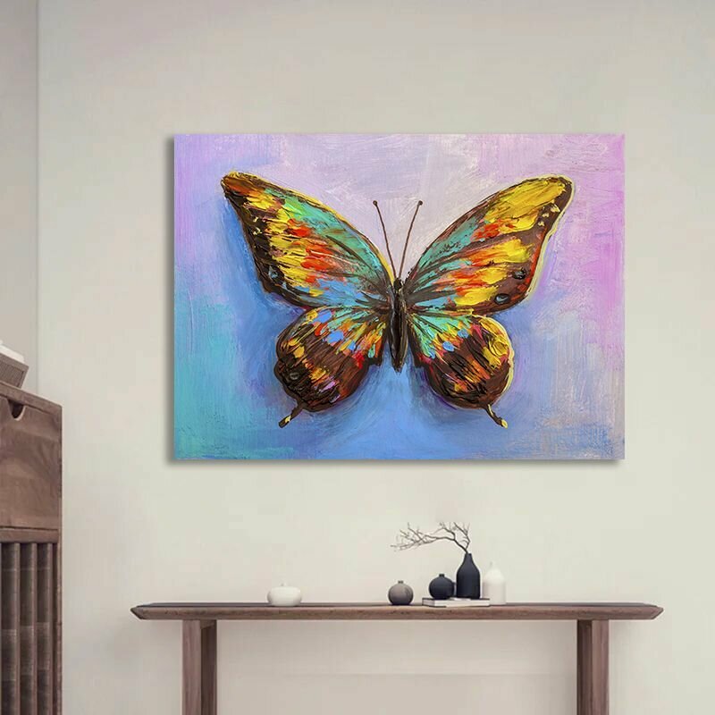 Картина ВсеКартины. Тут "Бабочка", на холсте, на подрамнике, дерево